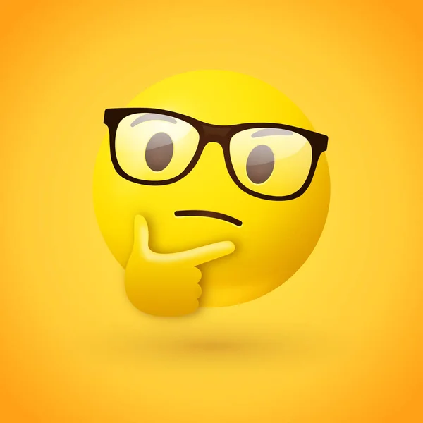 Doubt Emoji Face Vector Illustration Stock Vector by ©medveh 423552166