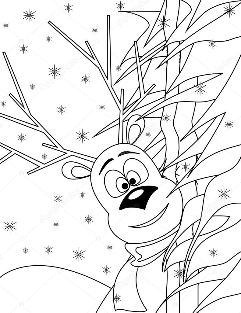 Venado para colorear Vector de stock por ©irinavk 84906624