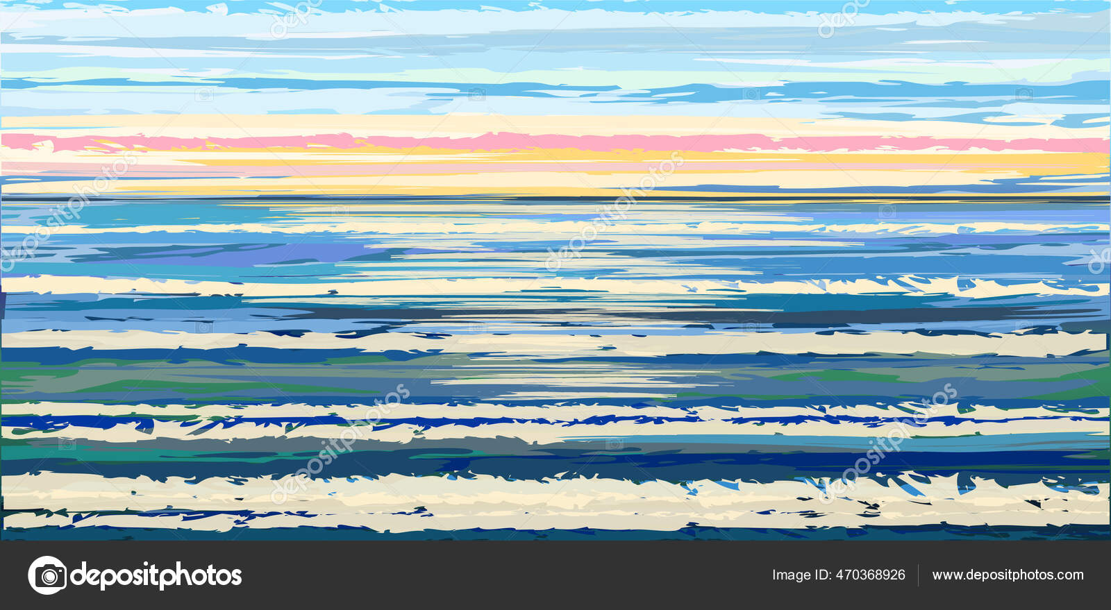 See Wallpaper Shades Blue Vector Illustration Stock Vector Image by ...