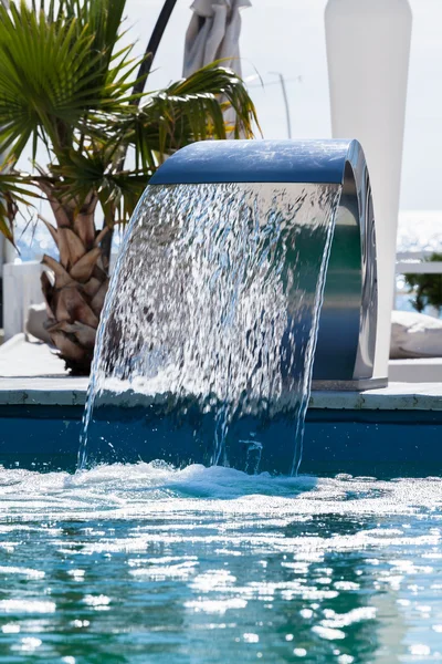 Swimming pool waterfall Stock Photos, Royalty Free Swimming pool ...