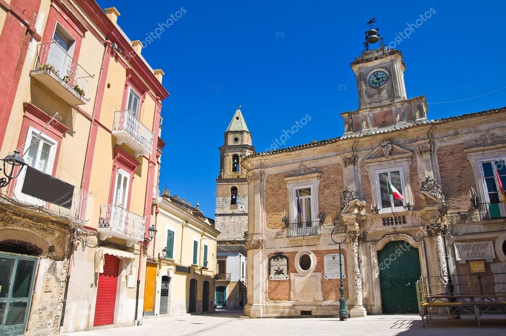 Town Hall Building. San Severo. Puglia. Italy. — Stock Photo © milla74 ...