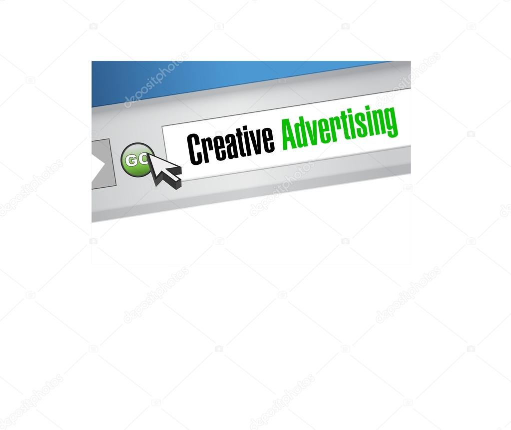 Creative advertising web browser sign illustration Stock Photo by ...