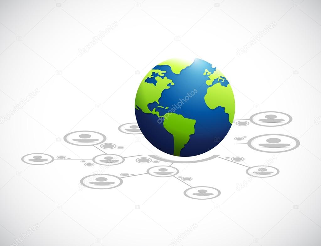 Globe network diagram concept Stock Photo by ©alexmillos 117032408