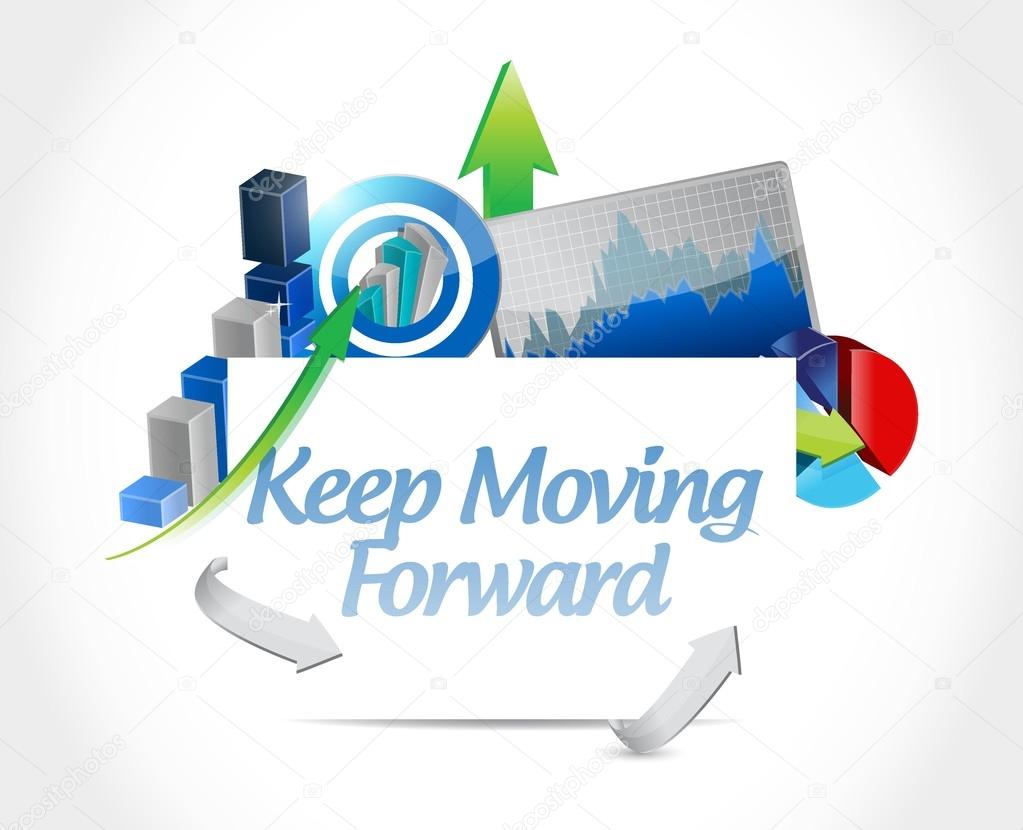 keep moving forward business charts sign concept — Stock Vector ... keep moving forward business charts sign concept — Stock Vector ...