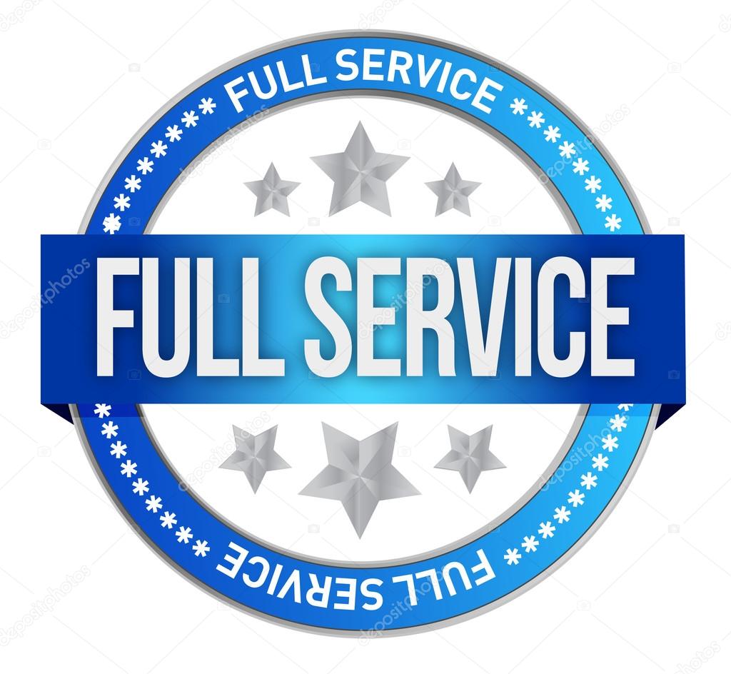 Full service seal illustration design — Stock Photo © alexmillos #52144651