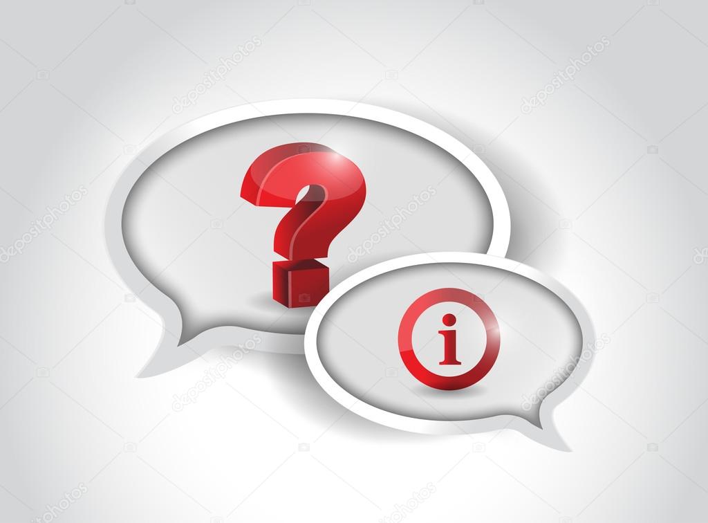 Communication, questions and information Stock Photo by ©alexmillos ...