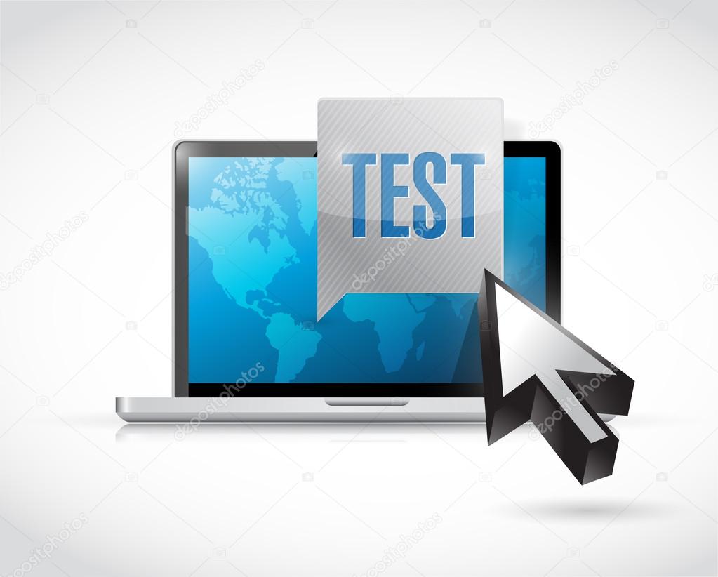 Computer test illustration design Stock Photo by ©alexmillos 53121285
