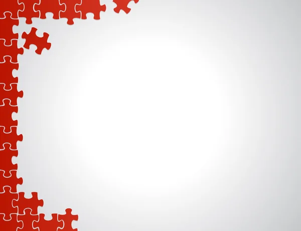 Red puzzle pieces border template — Stock Photo © alexmillos #45606945