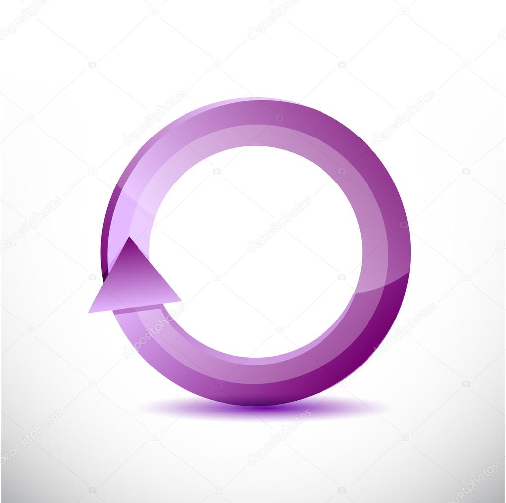 Purple rotating cycle illustration design — Stock Photo © alexmillos ...