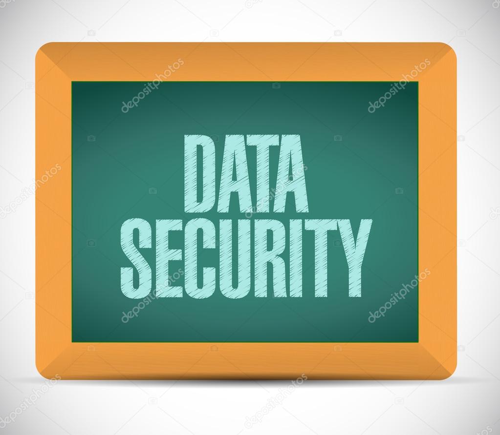 Data security sign post illustration design Stock Photo by ©alexmillos ...
