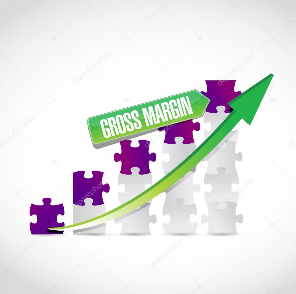 Gross margin puzzle business graph. Stock Photo by ©alexmillos 60132447