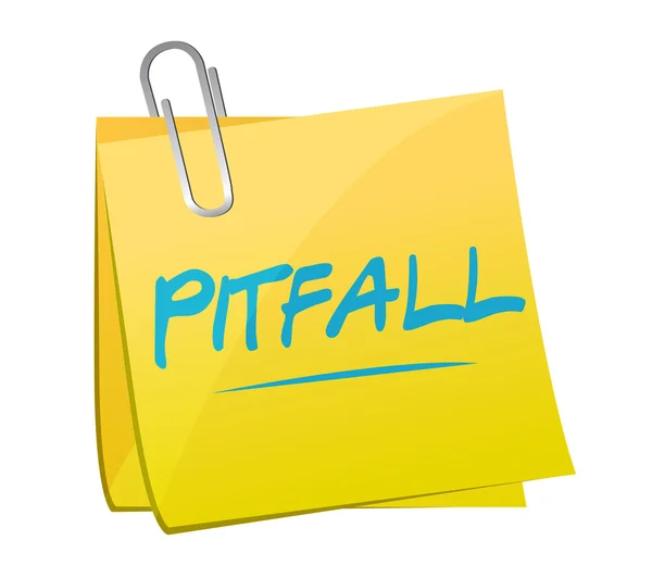 Pitfall road sign illustration design Stock Photo by ©alexmillos 61773581