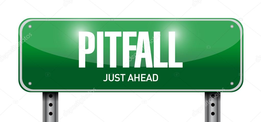 Pitfall road sign illustration design Stock Photo by ©alexmillos 61773581