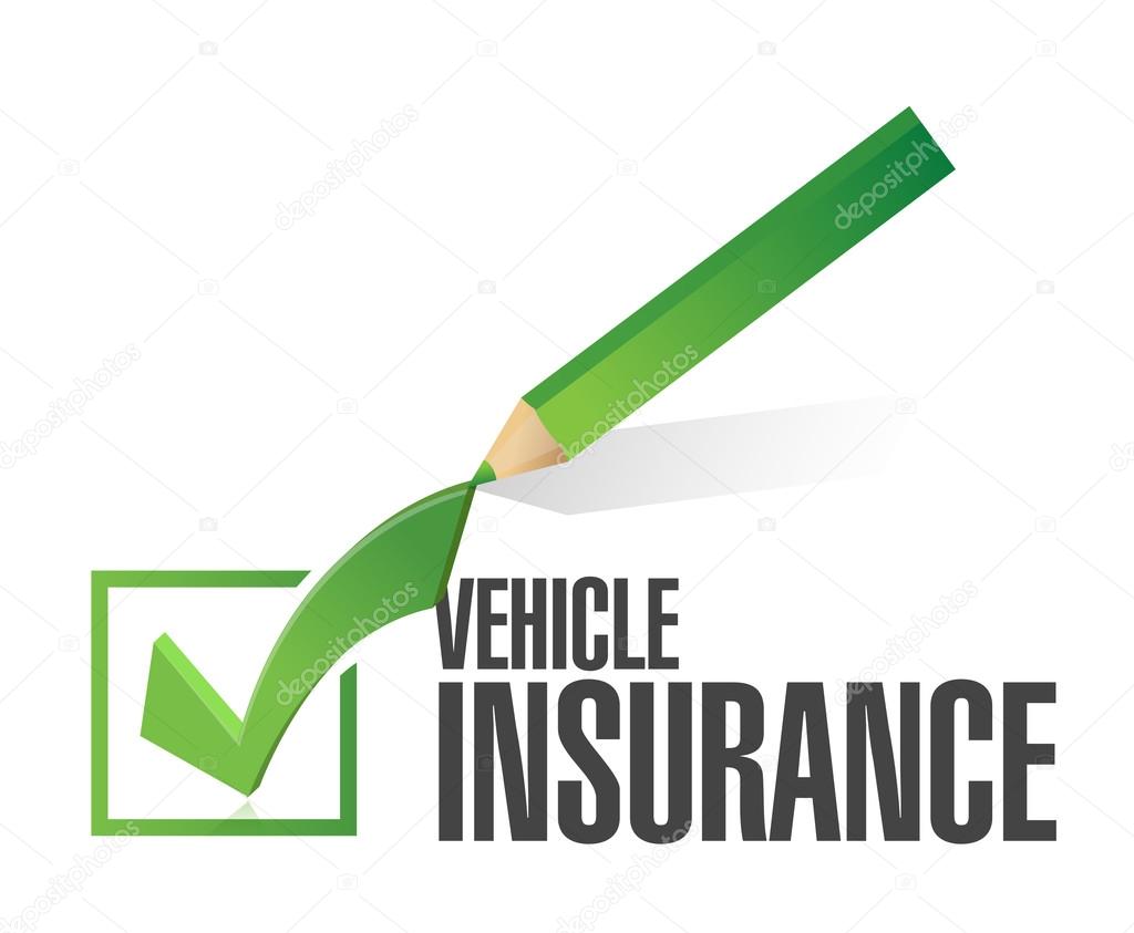 Vehicle insurance pencil check mark Stock Photo by ©alexmillos 62285979