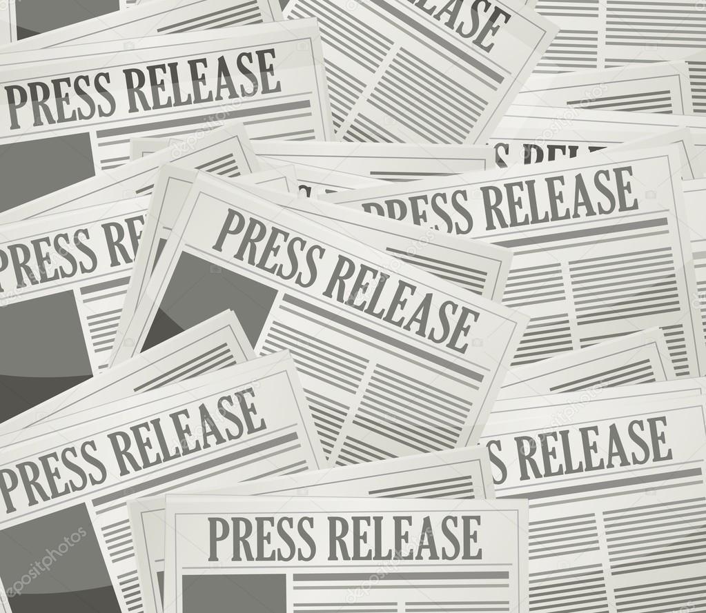 Press release newspaper illustration design — Stock Photo © alexmillos ...