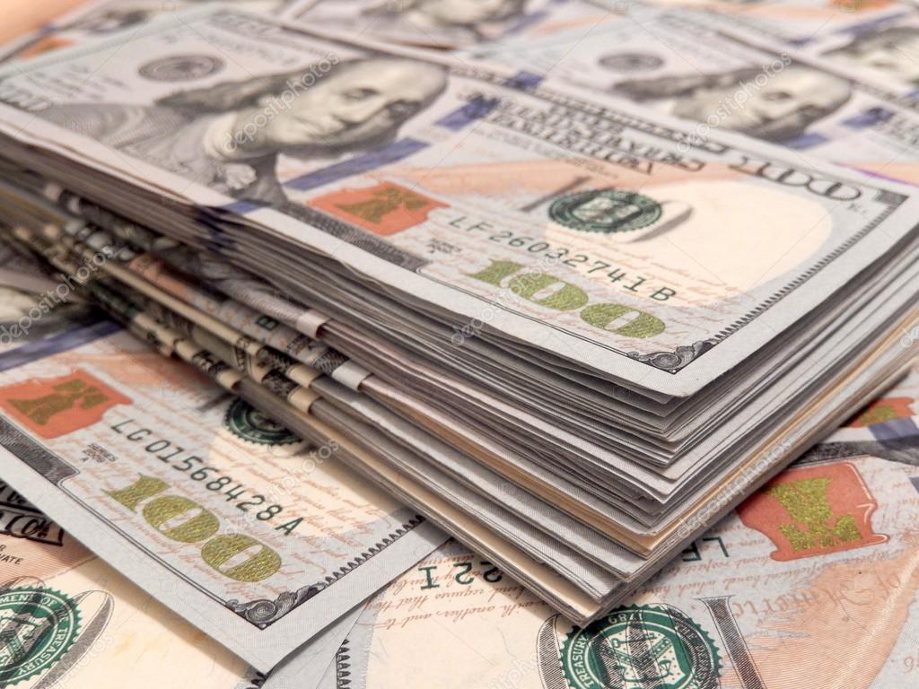 Stacks Of 100 Dollar Bills