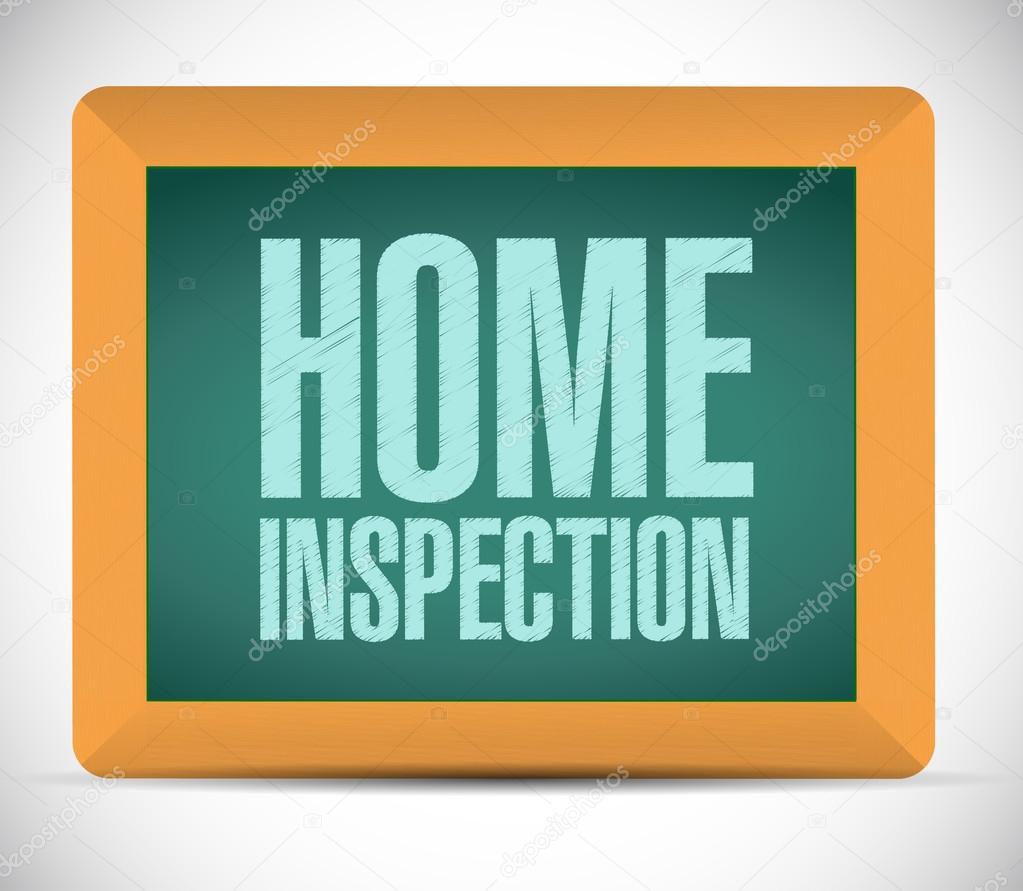Home inspection board sign illustration — Stock Photo © alexmillos ...