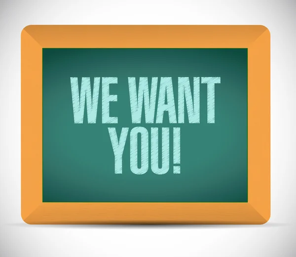 We want you seal illustration design — Stock Photo © alexmillos #63478275