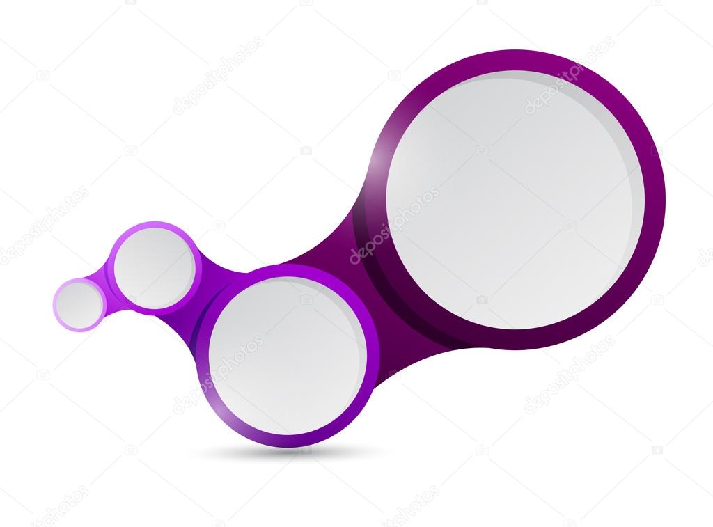 Purple circle links connection illustration Stock Photo by ©alexmillos ...