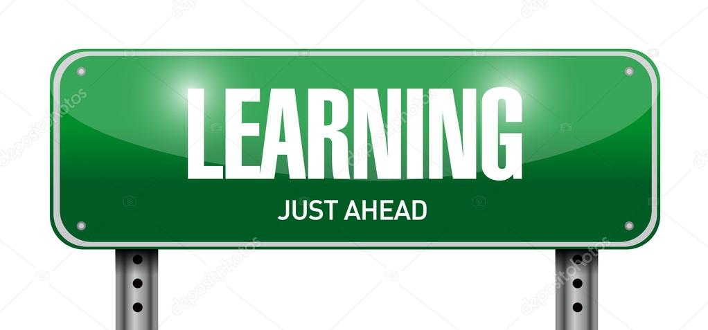 learning road sign illustration design — Stock Photo © alexmillos #65184105