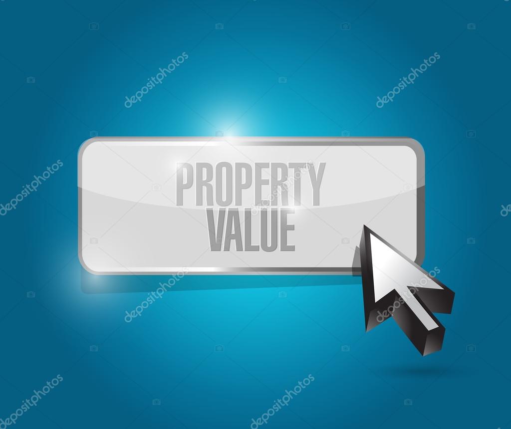 Property value button illustration design — Stock Photo © alexmillos ...