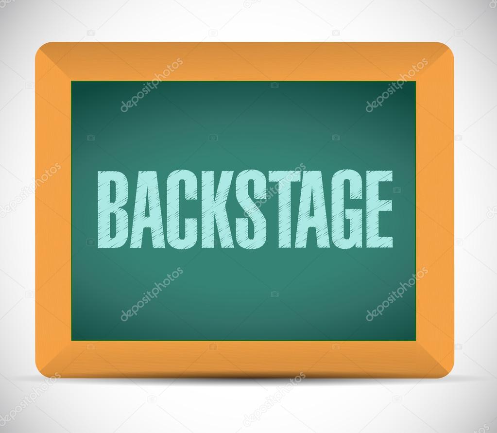 Backstage board sign illustration design — Stock Photo © alexmillos ...