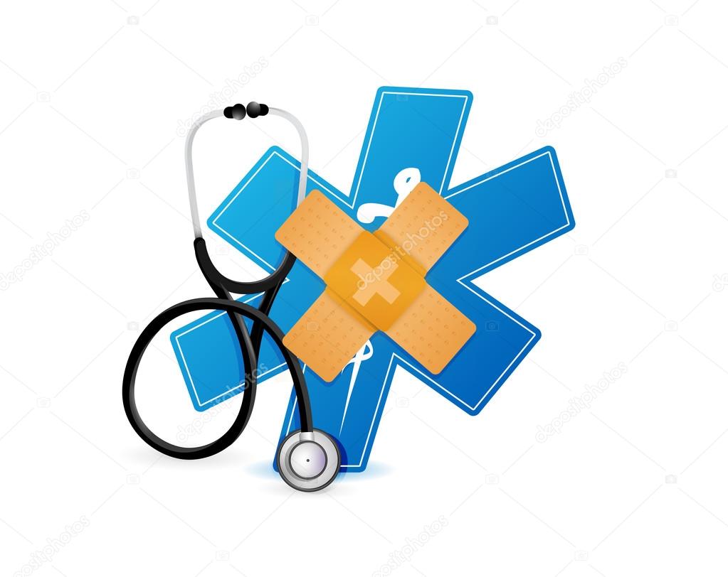 Medical band aid fix solution concept Stock Illustration by ©alexmillos ...
