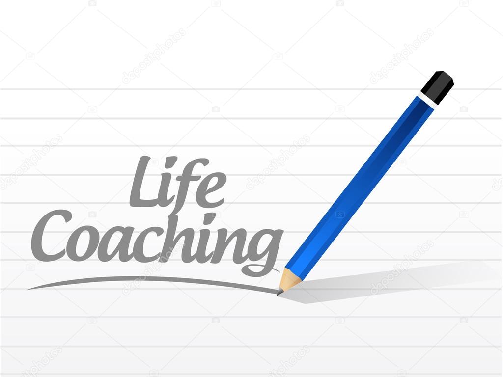 Life coaching message sign icon concept Stock Photo by ©alexmillos 71638547