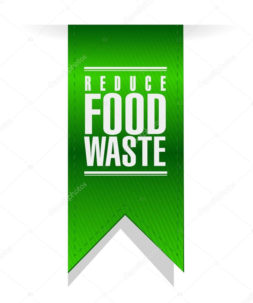 Reduce food waste banner sign Stock Photo by ©alexmillos 71984897