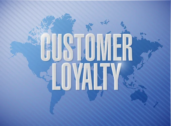 customer loyalty world message sign concept - Stock Image - Everypixel
