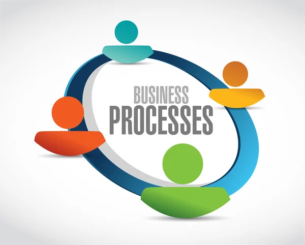 business processes team network sign concept - Stock Image - Everypixel