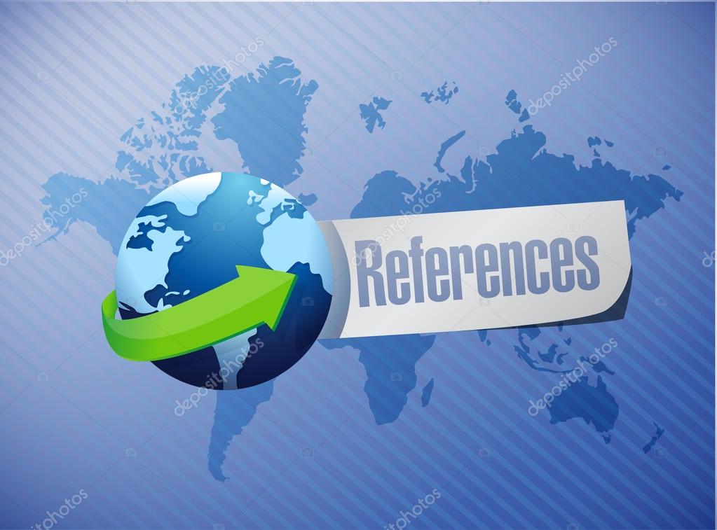 References globe sign concept Stock Illustration by ©alexmillos #77423200