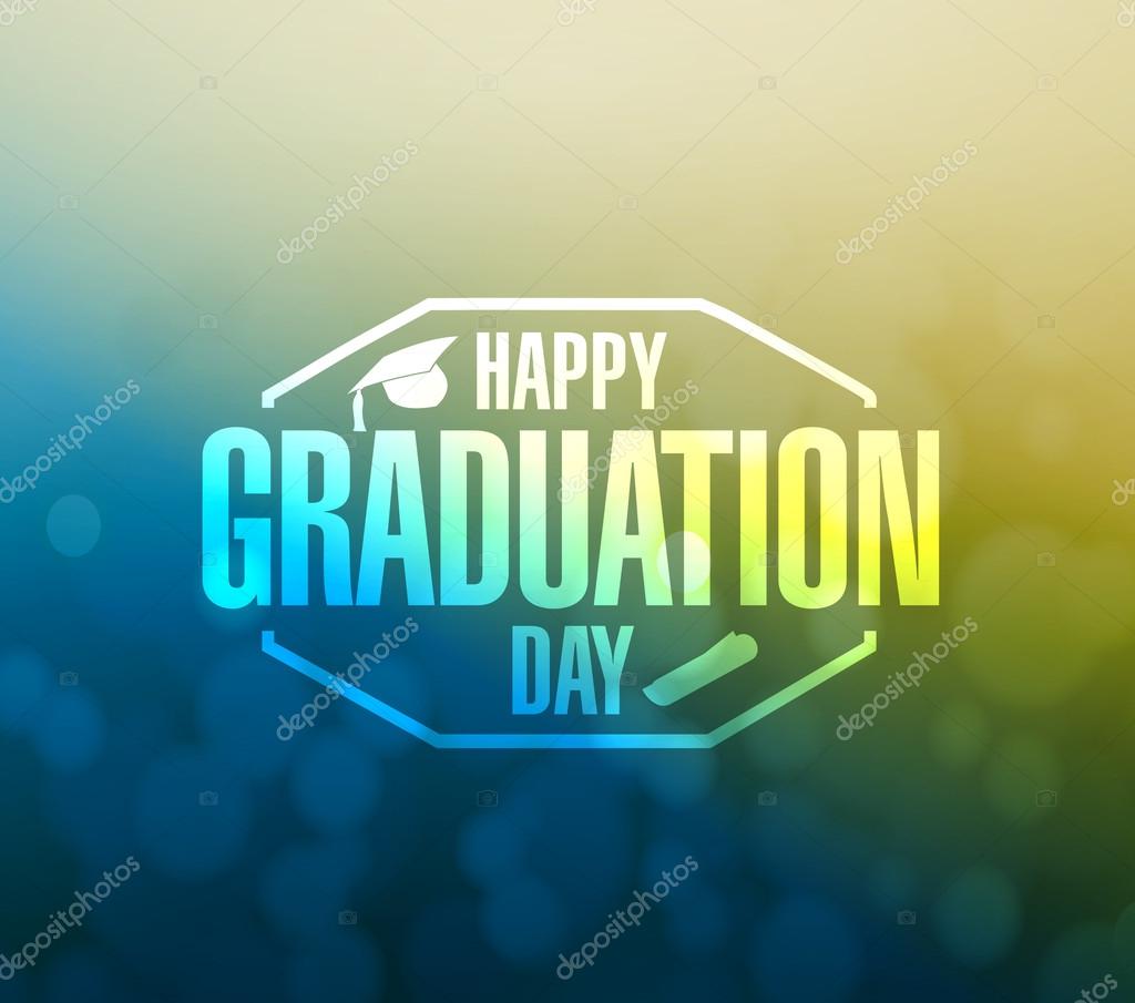 Happy graduation day lights card — Stock Photo © alexmillos #83718918