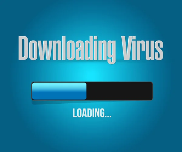 Descargando virus cargando la barra ilustración fotos de stock ...