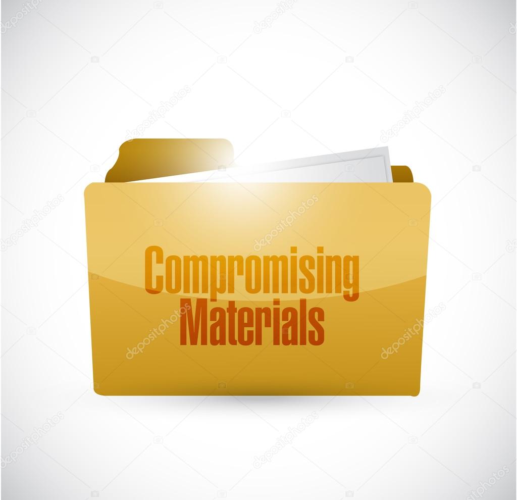 Compromising materials folder sign — Stock Photo © alexmillos #86751202