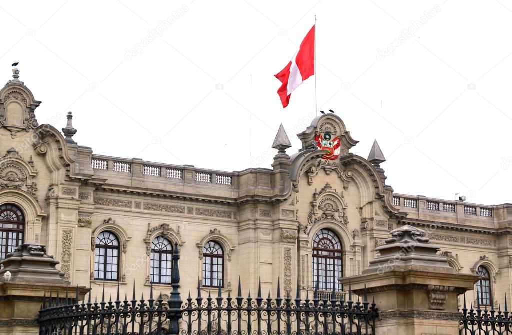 Lima, Peru: Government Palace , Residence of the President — Stock ...