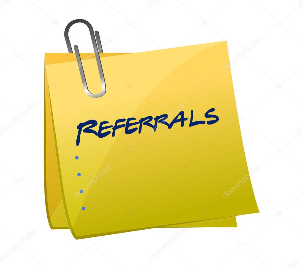 Referrals memo post illustration design — Stock Photo © alexmillos ...