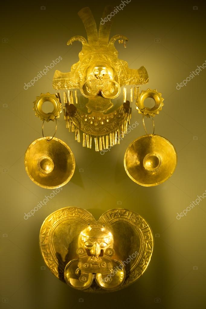 Inca Objeto funerario de oro martillado de Colombia 2024