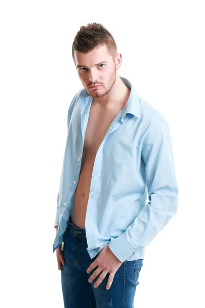 Open shirt man Stock Photos, Royalty Free Open shirt man Images ...