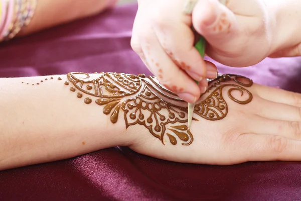 Henna applying — Stock Photo © lenanet #31247307