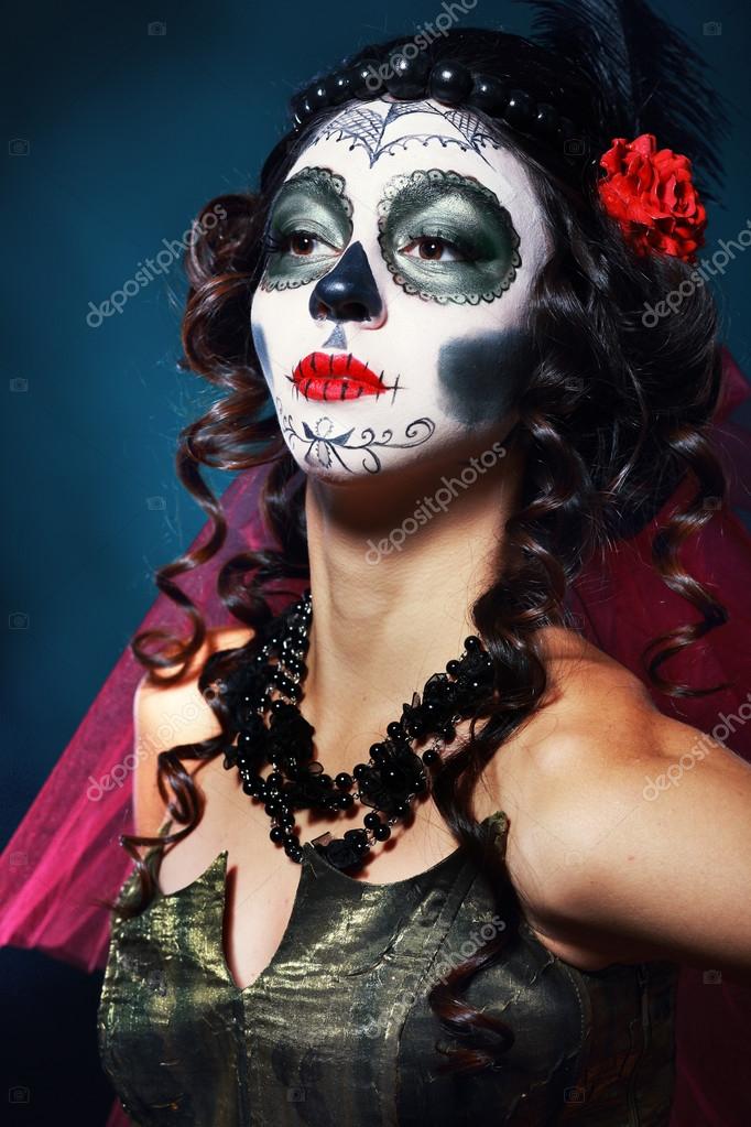 Sexy Sugar Skull Halloween Costume