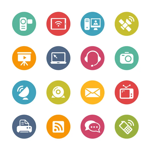 Communication Icons // Azure Series — Stock Vector © palsur #13687895 Communication Icons // Azure Series — Stock Vector © palsur #13687895