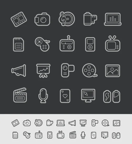 Print media icons Vector Art Stock Images | Depositphotos
