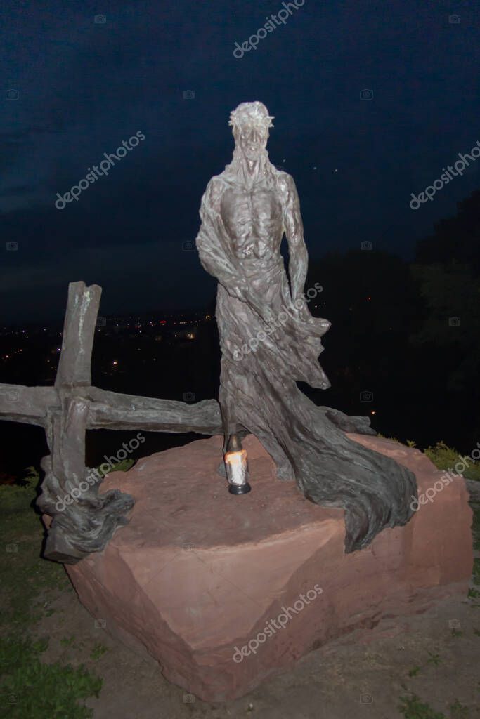 Chelm, Polonia, 25 de septiembre de 2020: Calvario alrededor de la ...