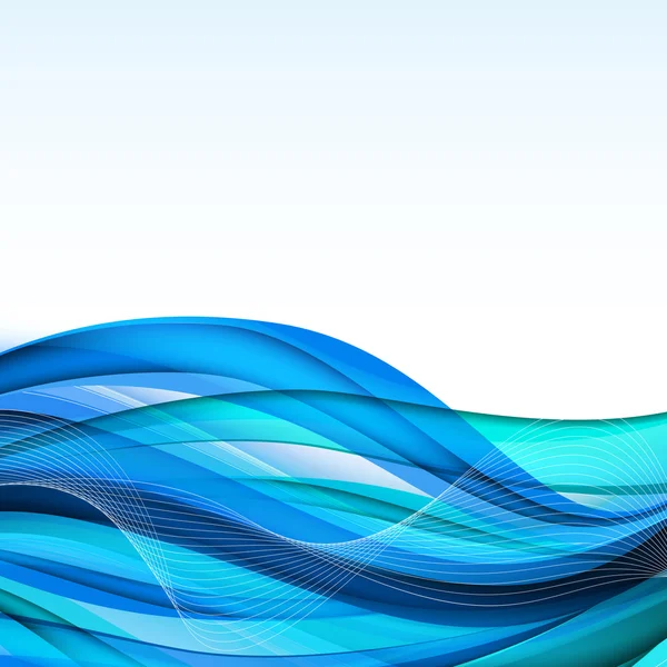 Abstract blue background with wave. Vector illustration Stock Vector by ...