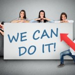 We Can Do It Team Work Together Lifting Words — Stock Photo © iqoncept #11836230