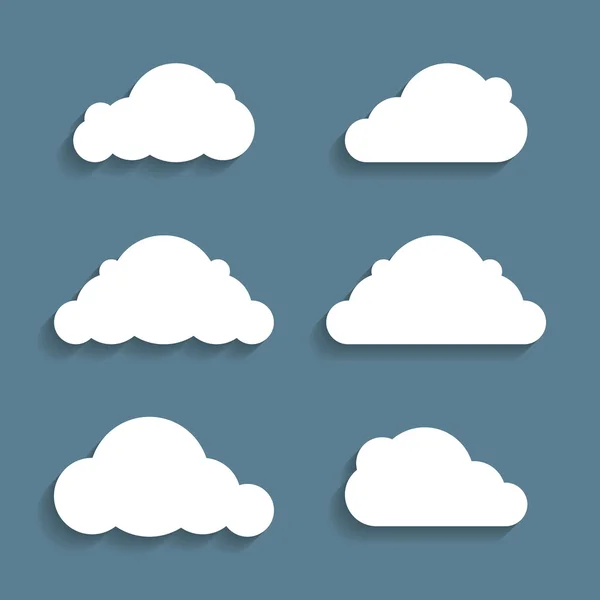 Set of Cloud Shaped Frames Vector Illustration — Stock Vector © Yganko ...