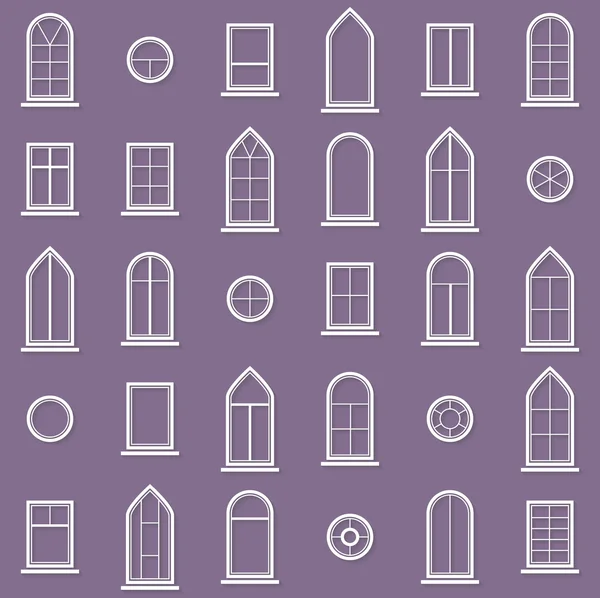 Different types of windows. Eps10 — Stock Vector © cookamoto #69232821