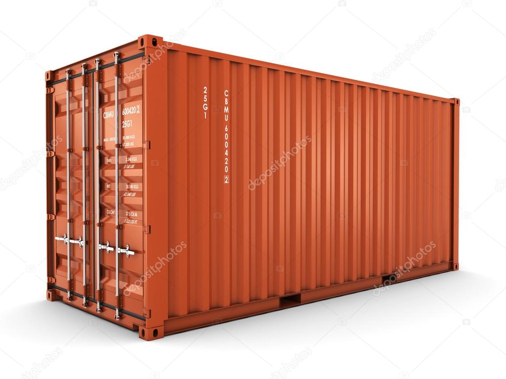 3D rendering Isolated cargo container Stock Photo by ©apopium 118268994