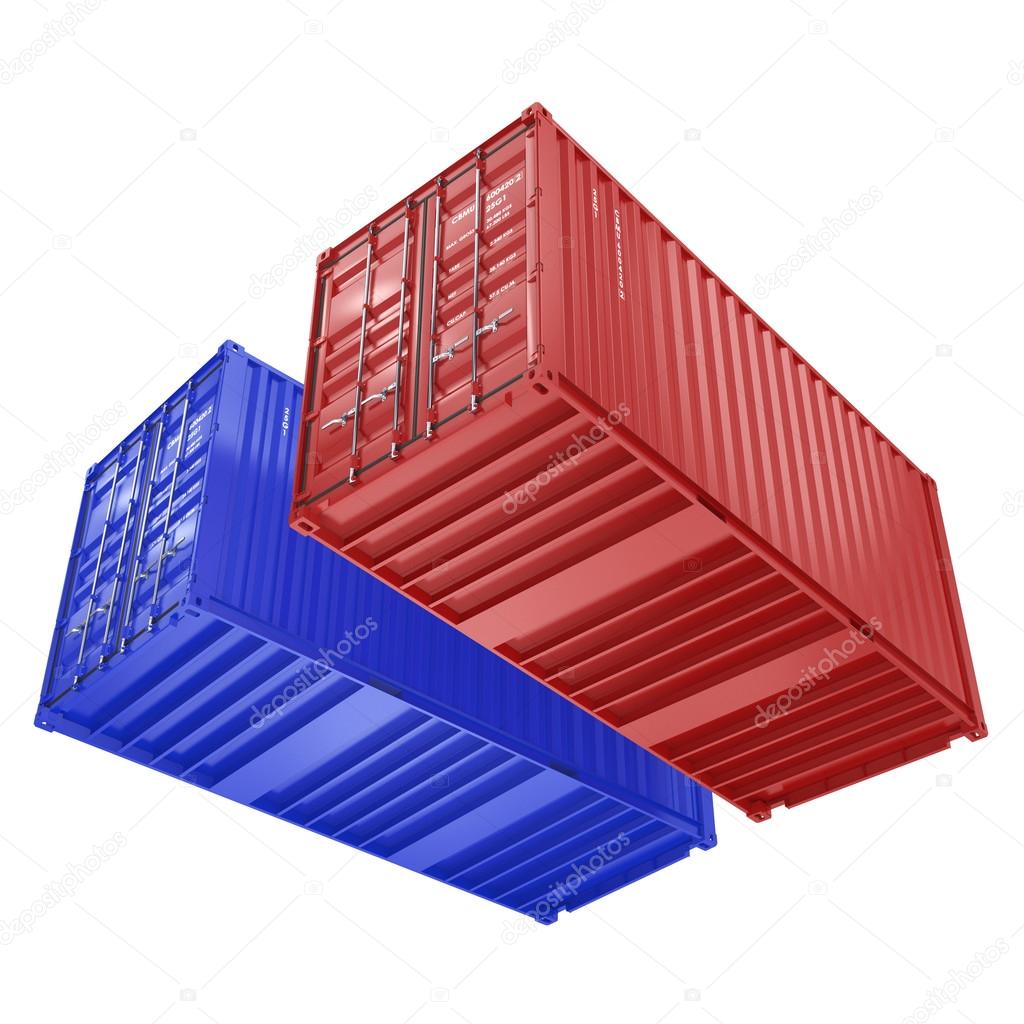 3D rendering containers — Stock Photo © apopium #123476948